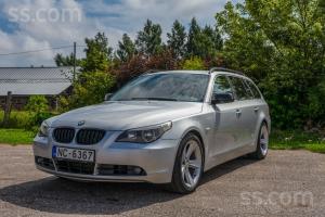 Grey BMW 525 2005 in Limbazi, with an engine capacity of 2.50 L and mileage of 439 thousand km for 4200 €, photo  on AUTOMOTO.COM.LV