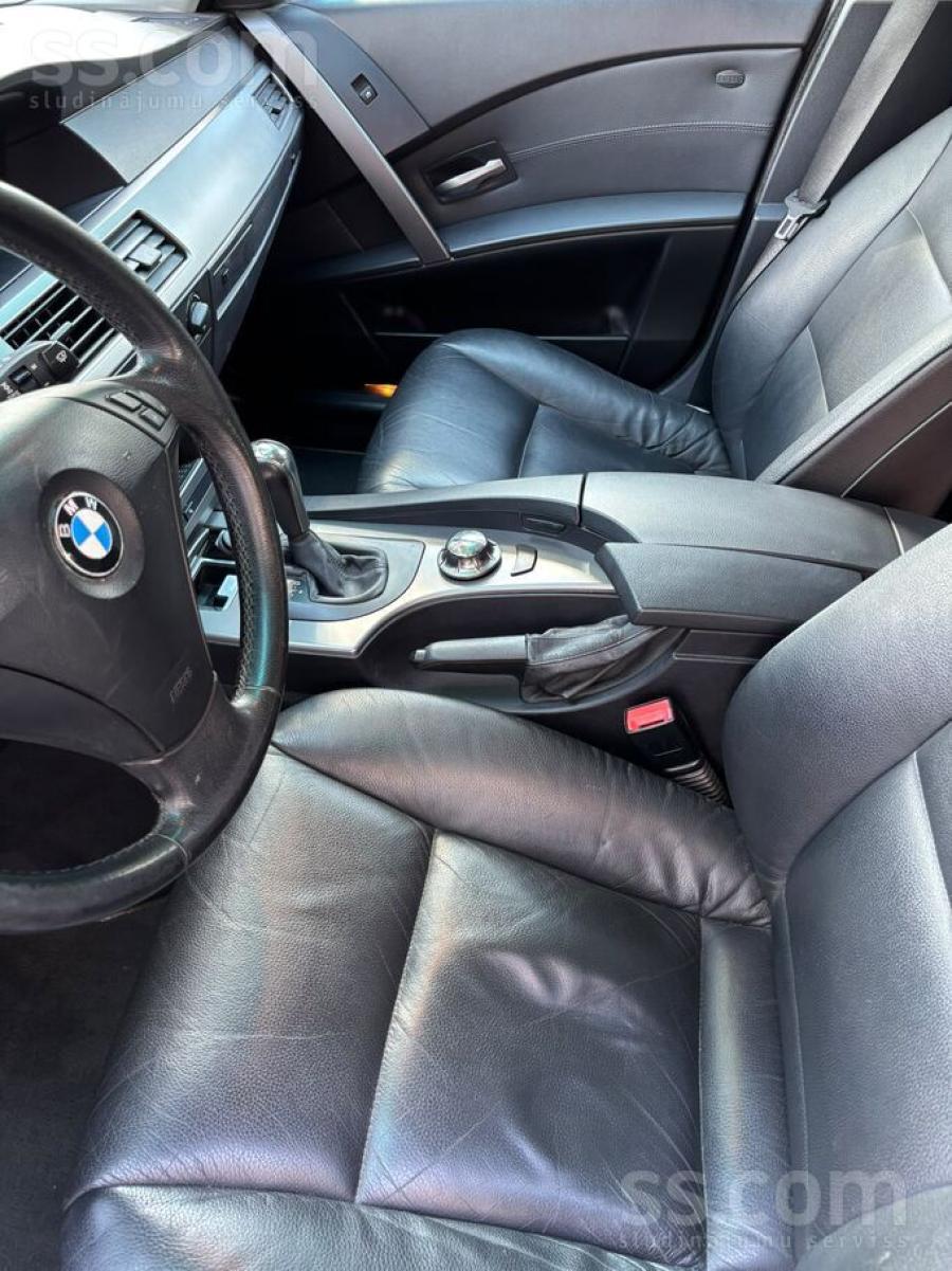 Grey BMW 525 2005 in Saldus, with an engine capacity of 2.50 L and mileage of 397 thousand km for 4990 €, photo 9 on AUTOMOTO.COM.LV