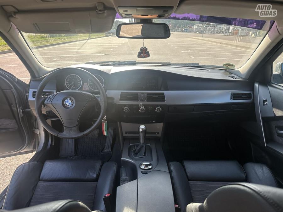 Grey BMW 525 2005 in Kaunas, with an engine capacity of 2.50 L and mileage of 416 thousand km for 2650 €, photo 11 on AUTOMOTO.COM.LV