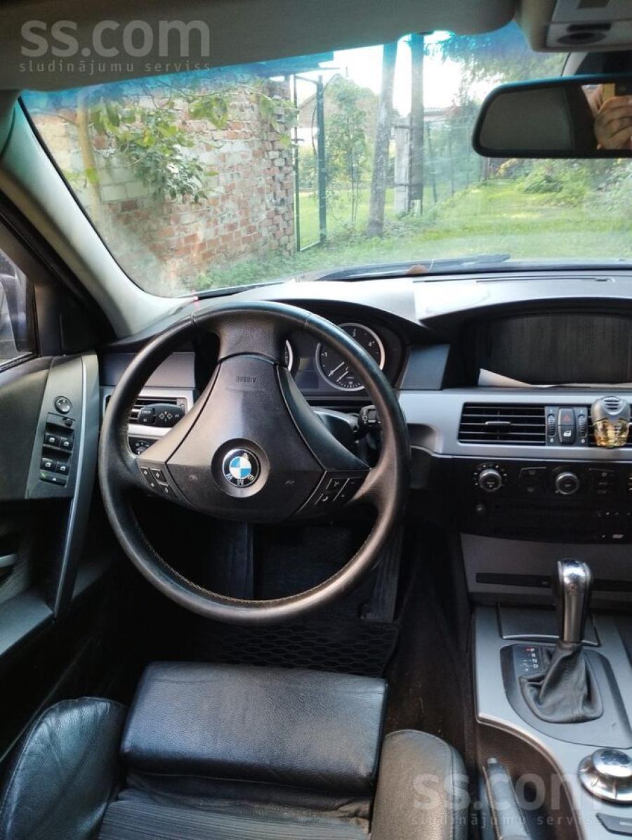 Pelēks BMW 525 2005 Daugavpils, ar dzinēja tilpumu 2.50 L un nobraukumu 415 tūkst. km par 2500 €, foto 7 vietnē AUTOMOTO.COM.LV