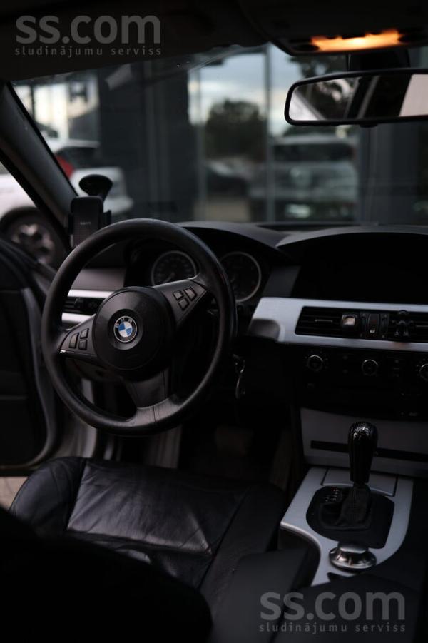 Pelēks BMW 525 2005 Dobele, ar dzinēja tilpumu 2.50 L un nobraukumu 350 tūkst. km par 2950 €, foto 9 vietnē AUTOMOTO.COM.LV