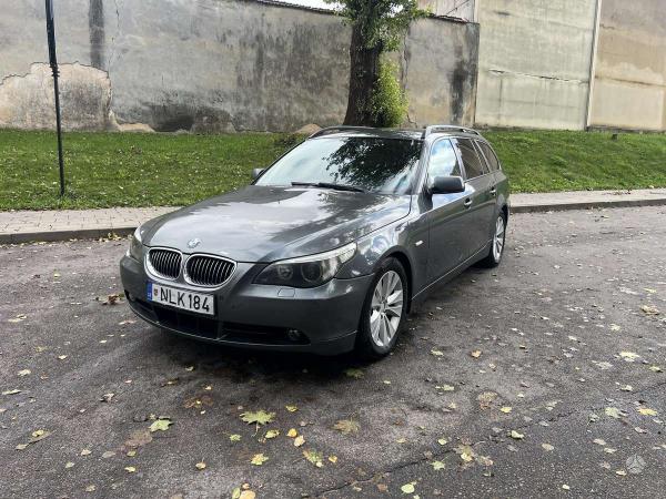 Grey BMW 525 2005 in Vilnius, with an engine capacity of 2.50 L and mileage of 442 thousand km for 2900 €, photo 1 on AUTOMOTO.COM.LV
