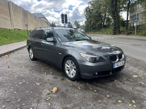 Grey BMW 525 2005 in Vilnius, with an engine capacity of 2.50 L and mileage of 442 thousand km for 2900 €, photo 4 on AUTOMOTO.COM.LV