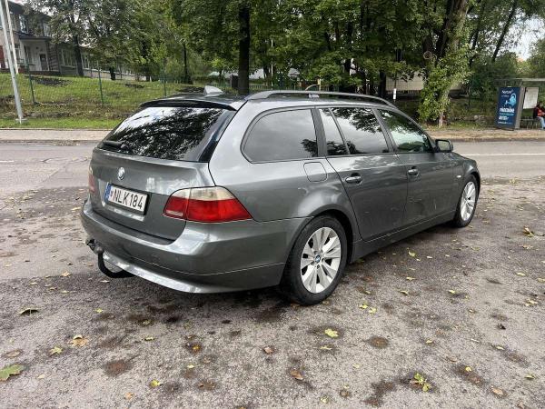 Grey BMW 525 2005 in Vilnius, with an engine capacity of 2.50 L and mileage of 442 thousand km for 2900 €, photo 6 on AUTOMOTO.COM.LV