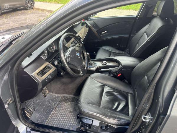 Grey BMW 525 2005 in Vilnius, with an engine capacity of 2.50 L and mileage of 442 thousand km for 2900 €, photo 11 on AUTOMOTO.COM.LV