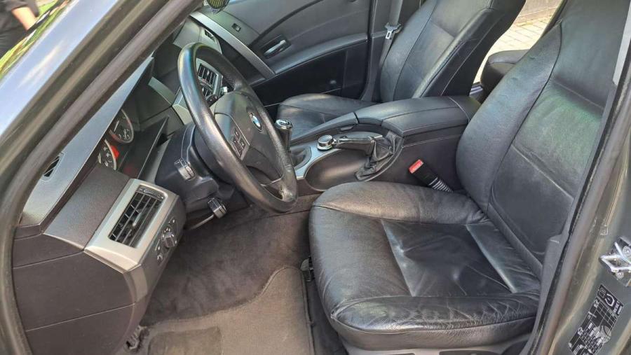 Pelēks BMW 525 2005 Kauņa, ar dzinēja tilpumu 2.50 L un nobraukumu 400 tūkst. km par 2250 €, foto 9 vietnē AUTOMOTO.COM.LV