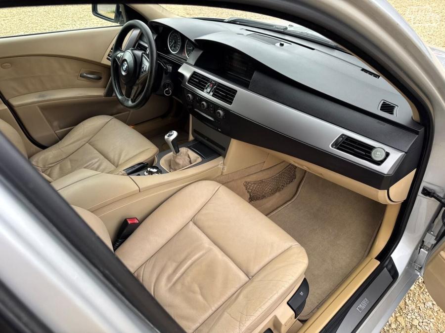 Grey BMW 525 2005 in Kaunas, with an engine capacity of 2.50 L and mileage of 0 thousand km for 2850 €, photo 17 on AUTOMOTO.COM.LV