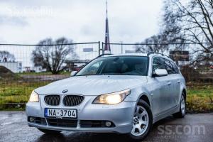 Grey BMW 525 2006 in Riga, with an engine capacity of 2.50 L and mileage of 301 thousand km for 3890 €, photo  on AUTOMOTO.COM.LV