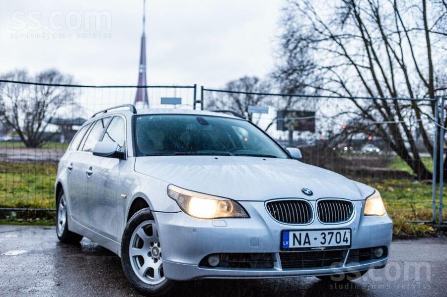 Grey BMW 525 2006 in Riga, with an engine capacity of 2.50 L and mileage of 301 thousand km for 3890 €, photo 2 on AUTOMOTO.COM.LV