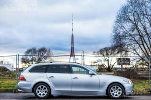 Grey BMW 525 2006 in Riga, with an engine capacity of 2.50 L and mileage of 301 thousand km for 3890 €, photo 5 on AUTOMOTO.COM.LV