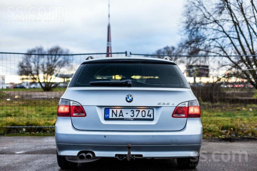 Grey BMW 525 2006 in Riga, with an engine capacity of 2.50 L and mileage of 301 thousand km for 3890 €, photo 8 on AUTOMOTO.COM.LV