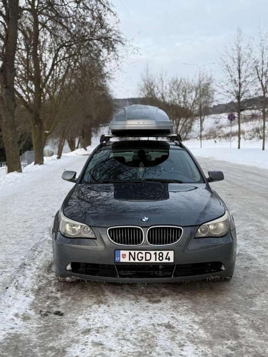 Pelēks BMW 525 2006 Kauņa, ar dzinēja tilpumu 2.50 L un nobraukumu 206 tūkst. km par 2950 €, foto 1 vietnē AUTOMOTO.COM.LV