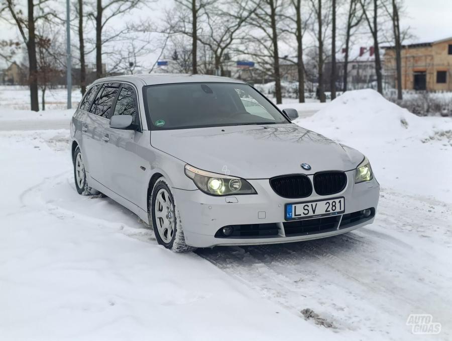 Grey BMW 525 2006 in Kaunas, with an engine capacity of 2.50 L and mileage of 468 thousand km for 1700 €, photo 1 on AUTOMOTO.COM.LV