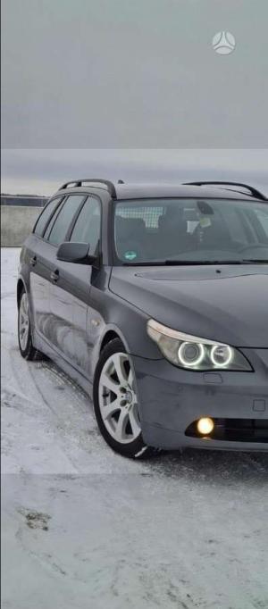 Grey BMW 525 2006 in Vilnius, with an engine capacity of 2.50 L and mileage of 242 thousand km for 3500 €, photo 11 on AUTOMOTO.COM.LV