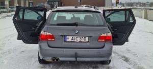 Grey BMW 525 2006 in Vilnius, with an engine capacity of 2.50 L and mileage of 242 thousand km for 3500 €, photo 14 on AUTOMOTO.COM.LV