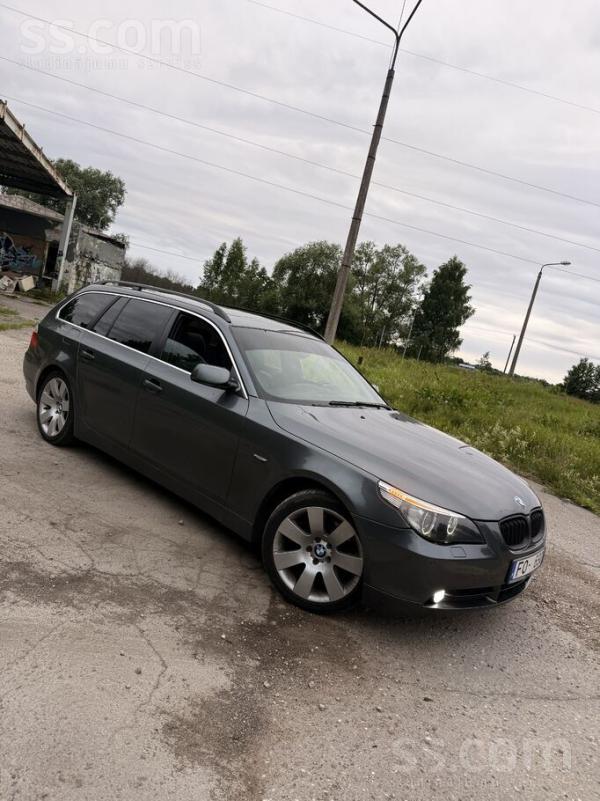 Grey BMW 525 2006 in Riga, with an engine capacity of 2.50 L and mileage of 425 thousand km for 3300 €, photo 1 on AUTOMOTO.COM.LV