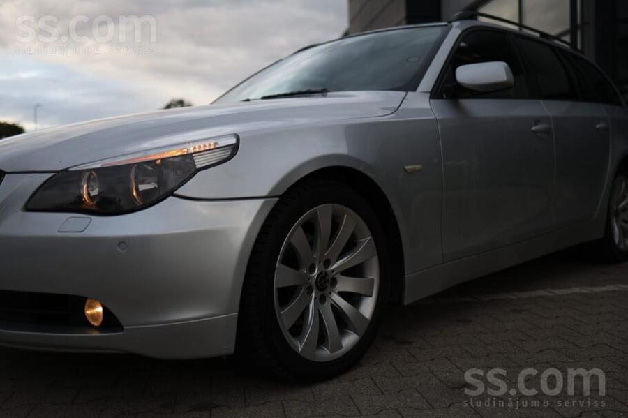 Pelēks BMW 525 2006 Dobele, ar dzinēja tilpumu 2.50 L un nobraukumu 350 tūkst. km par 2950 €, foto 1 vietnē AUTOMOTO.COM.LV