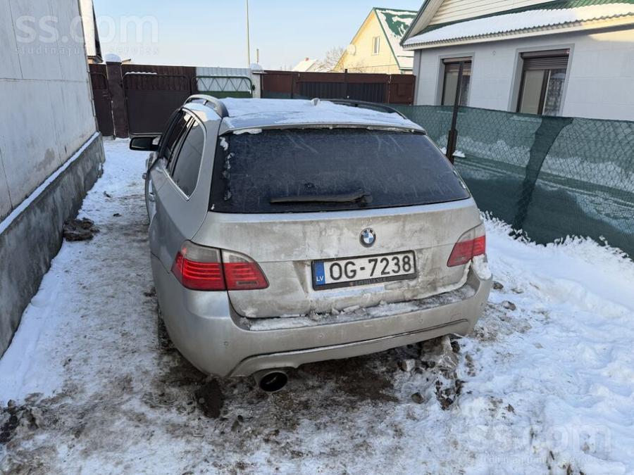 Grey BMW 525 2007 in Daugavpils, with an engine capacity of 3.00 L and mileage of 284 thousand km for 5000 €, photo 10 on AUTOMOTO.COM.LV