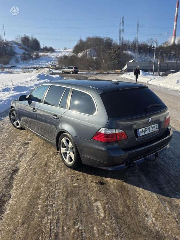 Grey BMW 525 2007 in Vilnius, with an engine capacity of 2.99 L and mileage of 356 thousand km for 3950 €, photo 3 on AUTOMOTO.COM.LV