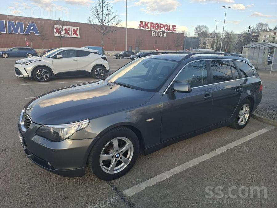 Pelēks BMW 525 2007 Rīga, ar dzinēja tilpumu 2.50 L un nobraukumu 286 tūkst. km par 4450 €, foto 1 vietnē AUTOMOTO.COM.LV