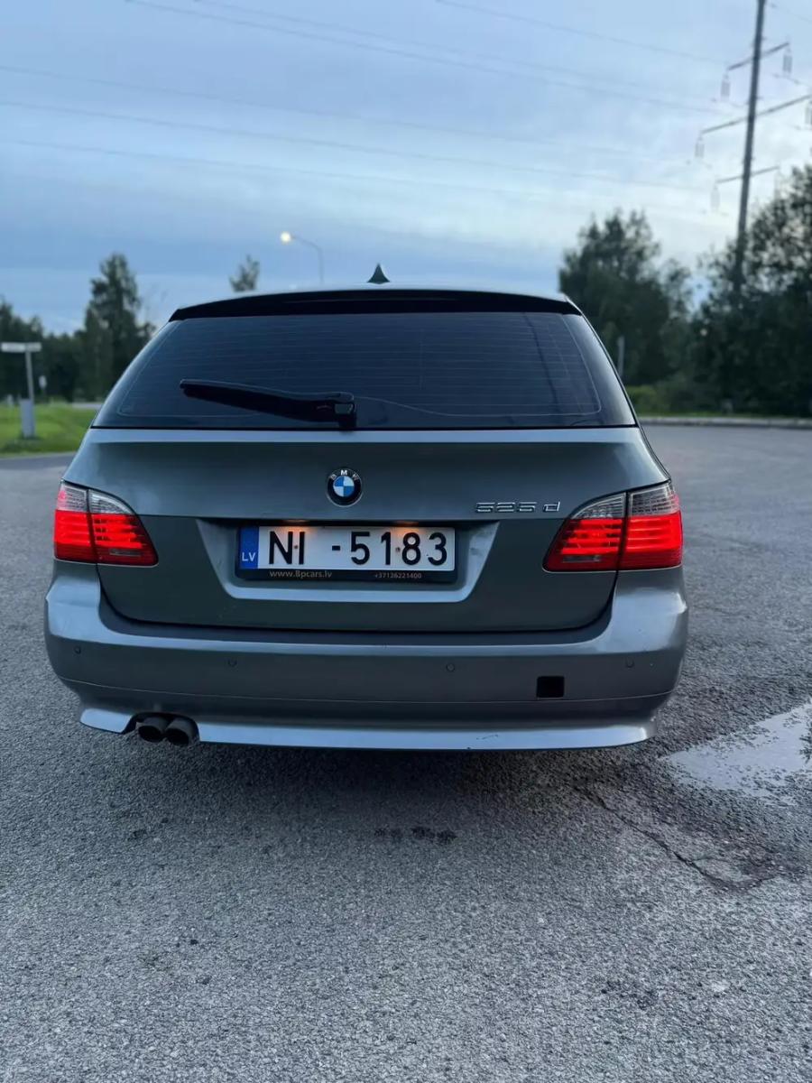 Grey BMW 525 2007 in Riga, with an engine capacity of 3.00 L and mileage of 300 thousand km for 4200 €, photo 6 on AUTOMOTO.COM.LV