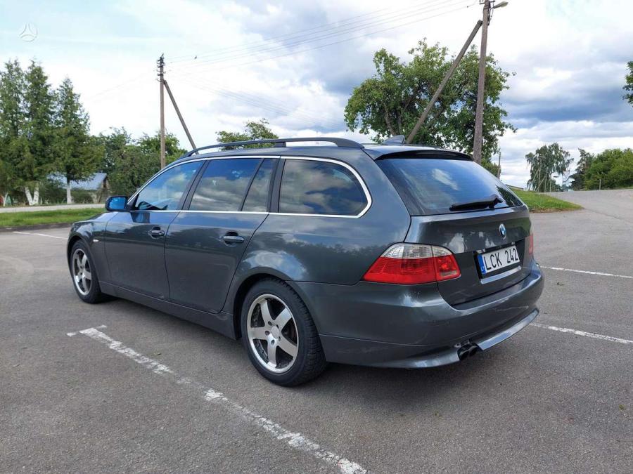 Grey BMW 525 2007 in Pasvalys, with an engine capacity of 2.50 L and mileage of 377 thousand km for 1700 €, photo 6 on AUTOMOTO.COM.LV