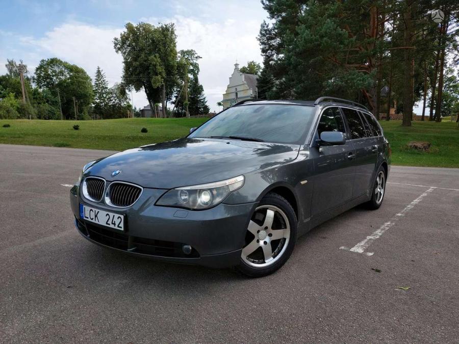 Grey BMW 525 2007 in Pasvalys, with an engine capacity of 2.50 L and mileage of 377 thousand km for 1700 €, photo 31 on AUTOMOTO.COM.LV