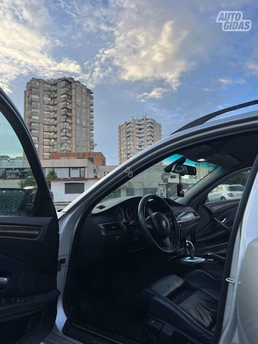 Grey BMW 525 2007 in Kaunas, with an engine capacity of 3.00 L and mileage of 485 thousand km for 4000 €, photo 14 on AUTOMOTO.COM.LV