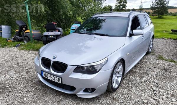 Grey BMW 525 2007 in Dobele, with an engine capacity of 2.50 L and mileage of 416 thousand km for 4700 €, photo 1 on AUTOMOTO.COM.LV