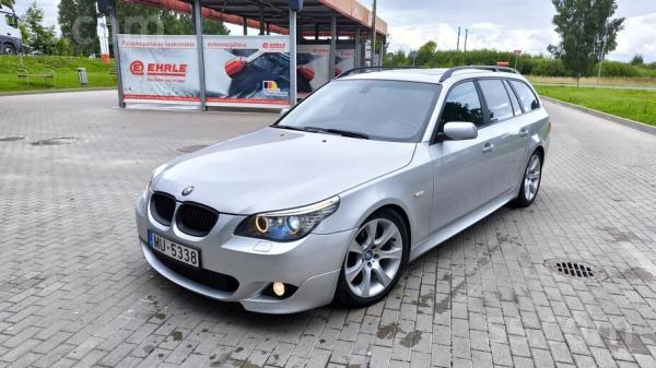 Grey BMW 525 2007 in Dobele, with an engine capacity of 2.50 L and mileage of 416 thousand km for 4700 €, photo 5 on AUTOMOTO.COM.LV