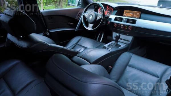 Grey BMW 525 2007 in Dobele, with an engine capacity of 2.50 L and mileage of 416 thousand km for 4700 €, photo 6 on AUTOMOTO.COM.LV