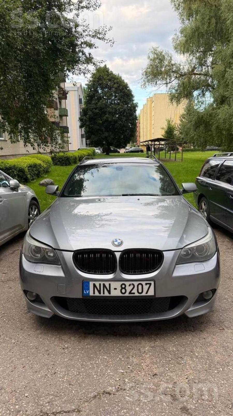 Grey BMW 525 2007 in Riga, with an engine capacity of 2.50 L and mileage of 409 thousand km for 4000 €, photo 1 on AUTOMOTO.COM.LV