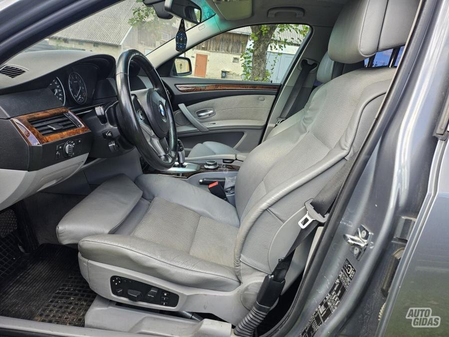 Grey BMW 525 2007 in Klaipeda, with an engine capacity of 2.50 L and mileage of 193 thousand km for 2999 €, photo 22 on AUTOMOTO.COM.LV