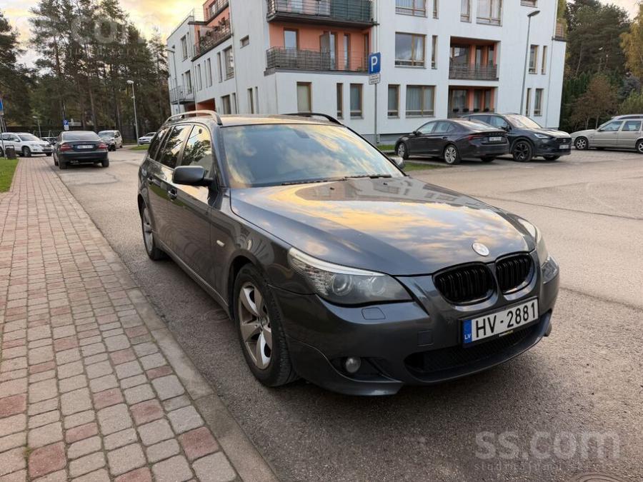 Grey BMW 525 2007 in Riga, with an engine capacity of 3.00 L and mileage of 400 thousand km for 3150 €, photo 4 on AUTOMOTO.COM.LV