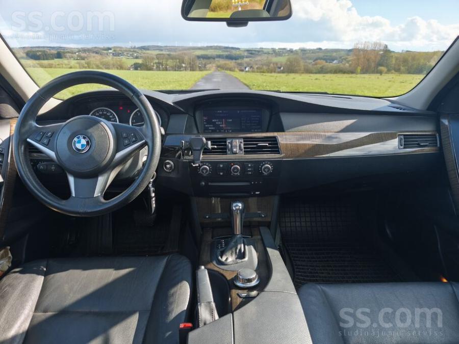 Grey BMW 525 2007 in Riga, with an engine capacity of 2.50 L and mileage of 309 thousand km for 3690 €, photo 9 on AUTOMOTO.COM.LV