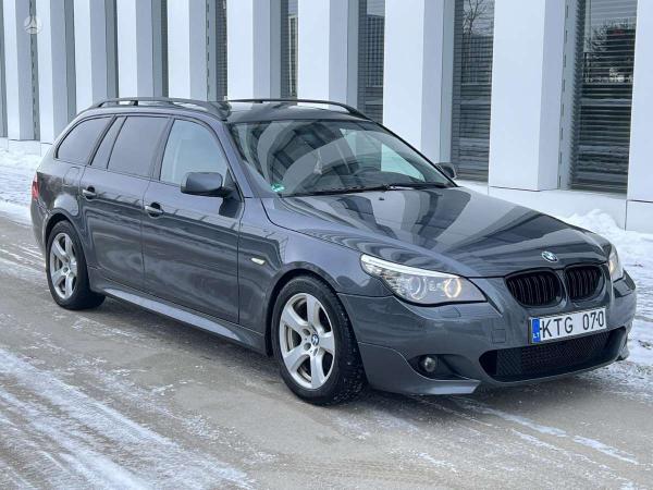 Grey BMW 525 2008 in Vilnius, with an engine capacity of 2.99 L and mileage of 400 thousand km for 4999 €, photo 1 on AUTOMOTO.COM.LV