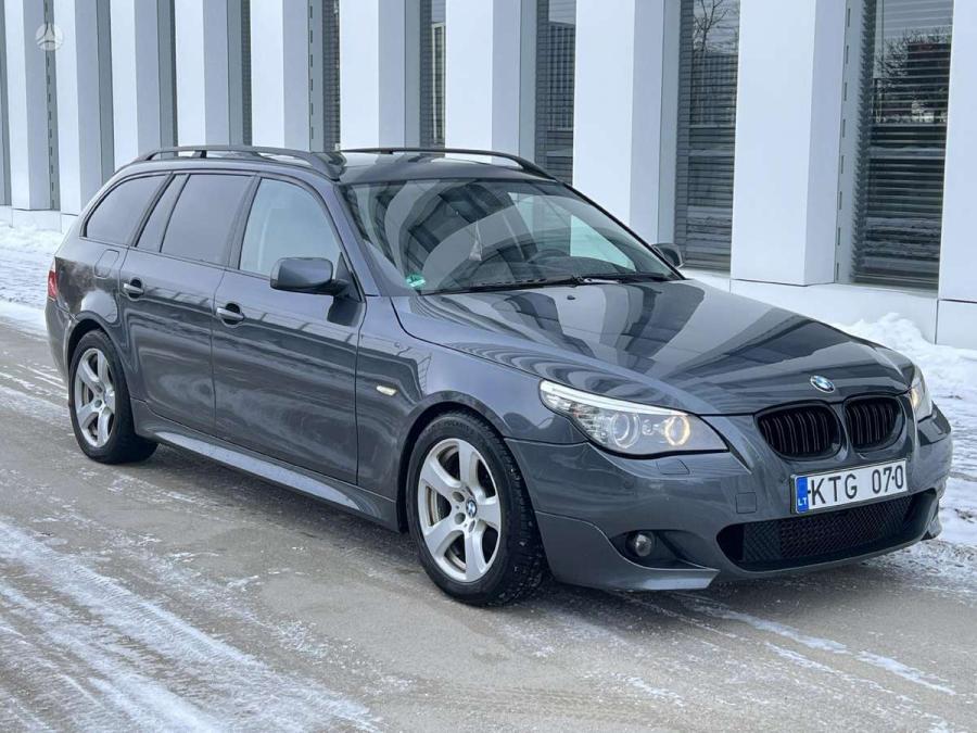 Pelēks BMW 525 2008 Viļņa, ar dzinēja tilpumu 2.99 L un nobraukumu 400 tūkst. km par 4999 €, foto 1 vietnē AUTOMOTO.COM.LV