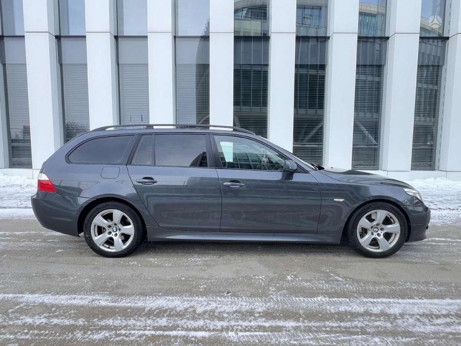 Grey BMW 525 2008 in Vilnius, with an engine capacity of 2.99 L and mileage of 400 thousand km for 4999 €, photo 5 on AUTOMOTO.COM.LV