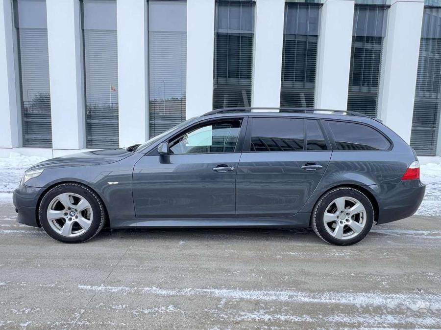 Grey BMW 525 2008 in Vilnius, with an engine capacity of 2.99 L and mileage of 400 thousand km for 4999 €, photo 6 on AUTOMOTO.COM.LV