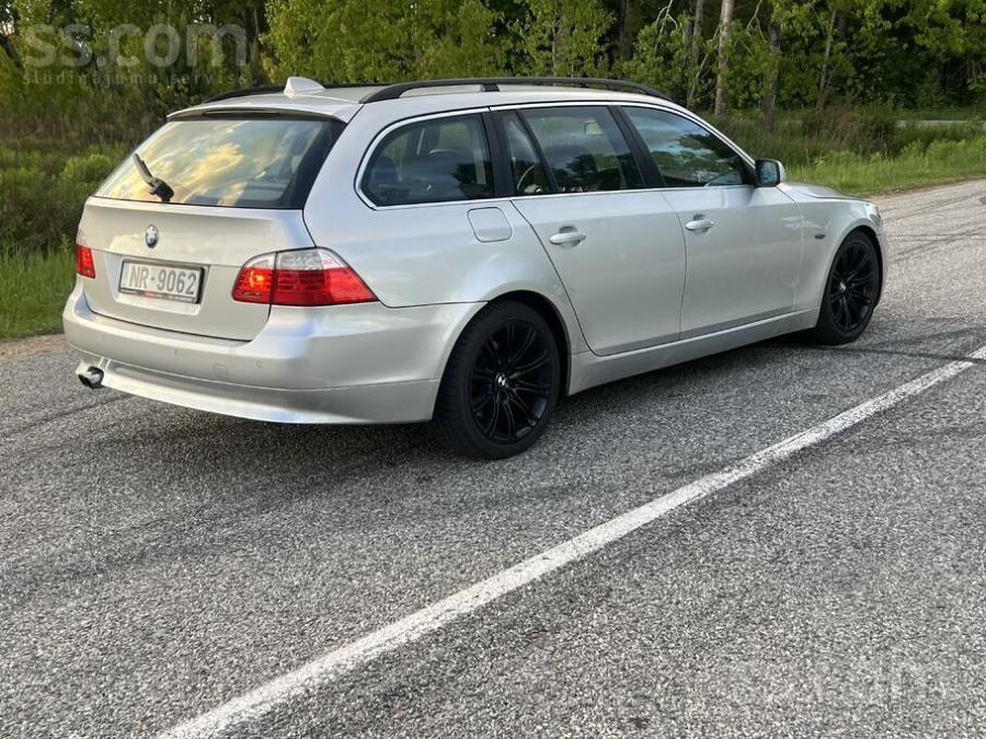 Grey BMW 525 2008 in Riga, with an engine capacity of 3.00 L and mileage of 348 thousand km for 4500 €, photo 4 on AUTOMOTO.COM.LV