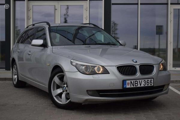 Grey BMW 525 2008 in Vilnius, with an engine capacity of 2.99 L and mileage of 360 thousand km for 3100 €, photo 1 on AUTOMOTO.COM.LV