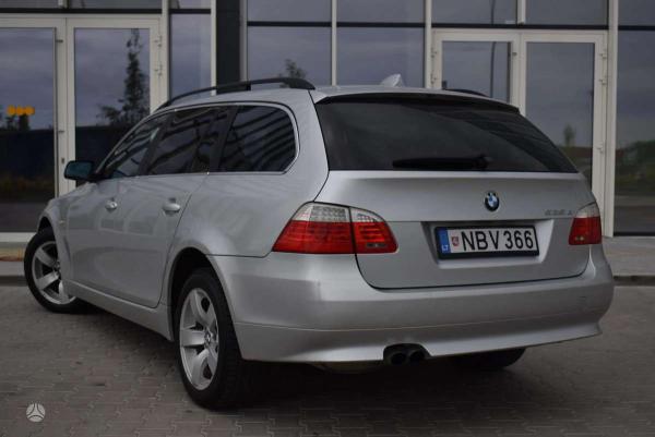 Grey BMW 525 2008 in Vilnius, with an engine capacity of 2.99 L and mileage of 360 thousand km for 3100 €, photo 4 on AUTOMOTO.COM.LV