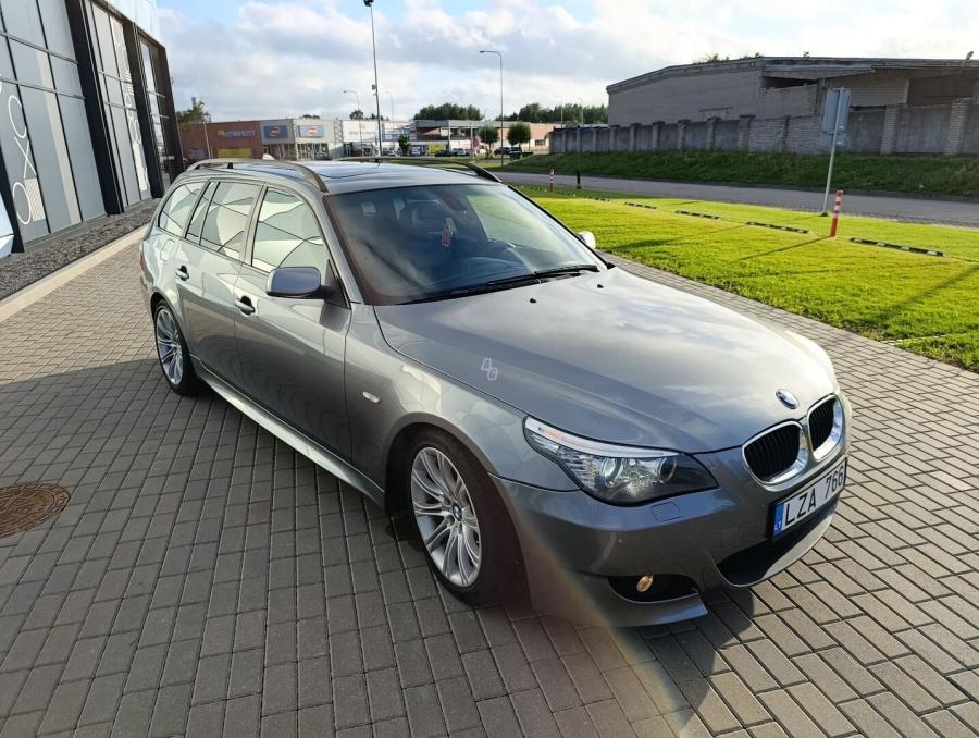 Pelēks BMW 525 2008 Šilutė, ar dzinēja tilpumu 3.00 L un nobraukumu 350 tūkst. km par 4500 €, foto 10 vietnē AUTOMOTO.COM.LV