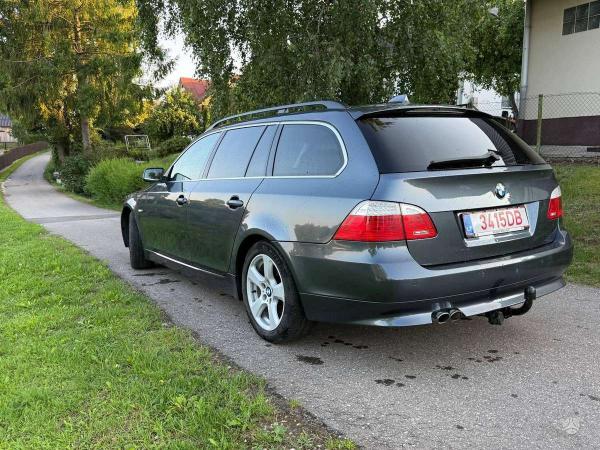 Grey BMW 525 2008 in Vilnius, with an engine capacity of 2.99 L and mileage of 314 thousand km for 4600 €, photo 4 on AUTOMOTO.COM.LV