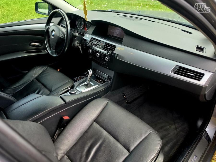 Pelēks BMW 525 2008 Kauņa, ar dzinēja tilpumu 3.00 L un nobraukumu 323 tūkst. km par 3750 €, foto 10 vietnē AUTOMOTO.COM.LV