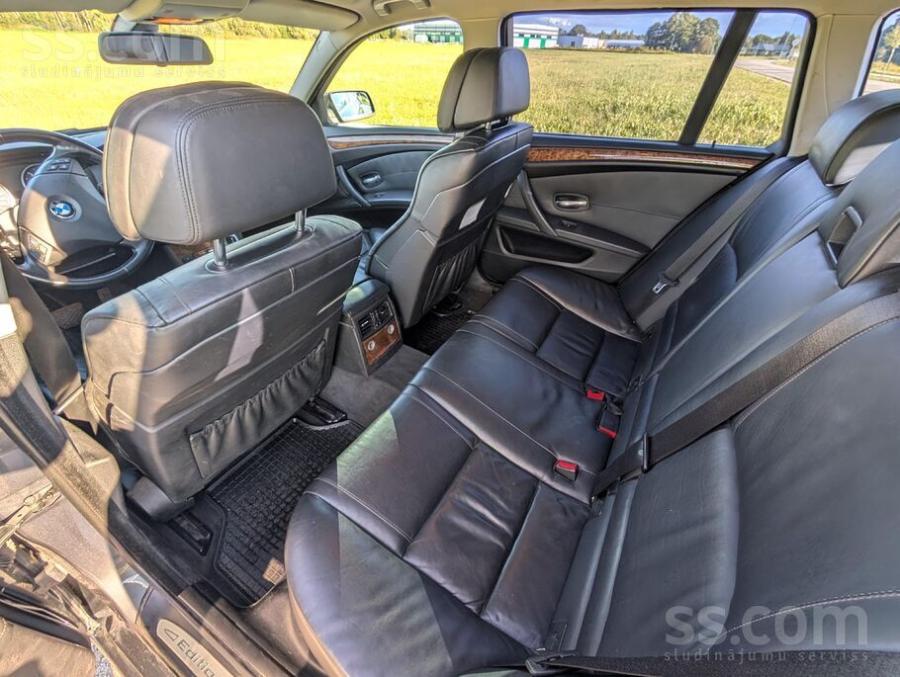 Pelēks BMW 525 2008 Rīga, ar dzinēja tilpumu 3.00 L un nobraukumu 313 tūkst. km par 4200 €, foto 14 vietnē AUTOMOTO.COM.LV