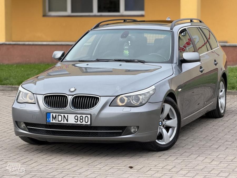 Pelēks BMW 525 2008 Kaišiadorys, ar dzinēja tilpumu 3.00 L un nobraukumu 320 tūkst. km par 3000 €, foto 1 vietnē AUTOMOTO.COM.LV