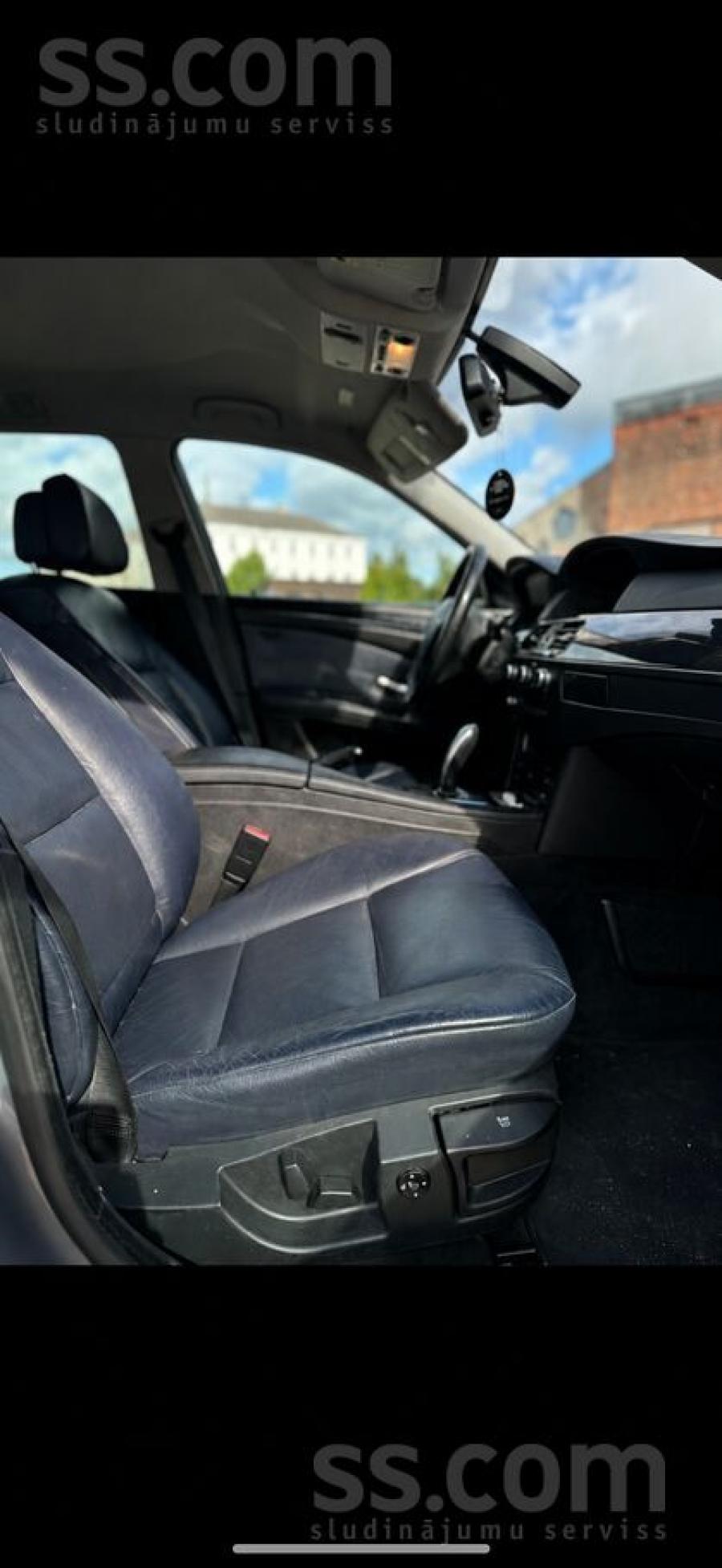 Grey BMW 525 2008 in Rezekne, with an engine capacity of 3.00 L and mileage of 348 thousand km for 4699 €, photo 15 on AUTOMOTO.COM.LV