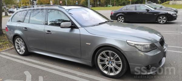 Grey BMW 525 2009 in Riga, with an engine capacity of 3.00 L and mileage of 302 thousand km for 6600 €, photo 3 on AUTOMOTO.COM.LV