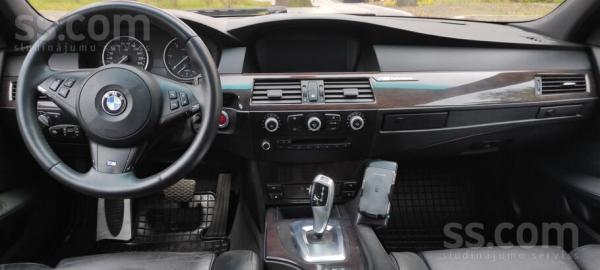 Grey BMW 525 2009 in Riga, with an engine capacity of 3.00 L and mileage of 302 thousand km for 6600 €, photo 8 on AUTOMOTO.COM.LV